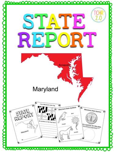 Maryland State Research Report by TCHR Two Point 0 | TpT