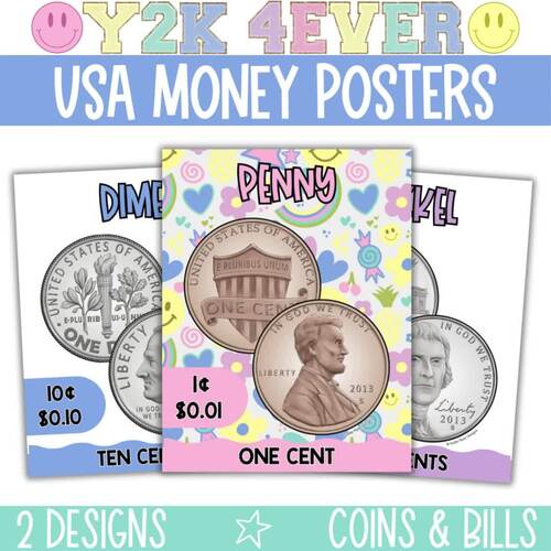 Money Posters / Learning Currency Posters / Coin & Bills Posters / Math ...