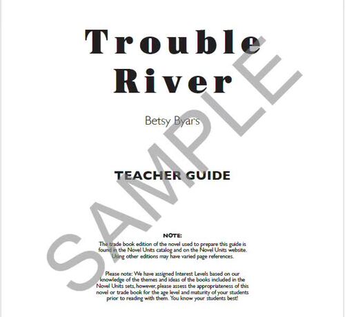 Trouble River Novel Units® Teacher Guide Novel Study | TPT