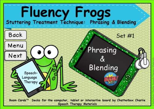 Phrasing & Blending Stuttering Treatment Deck #1 Boom Cards | TPT