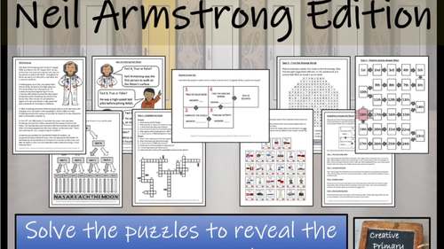 Neil Armstrong Escape Room Activity by Creative Primary Literacy