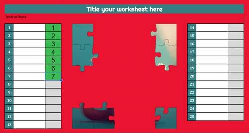 Adding Integers - Mystery Picture Jigsaw Puzzle - Otter with Flowers