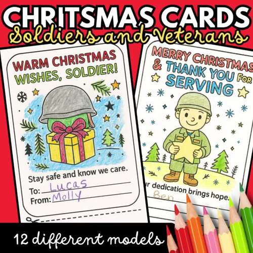 Christmas Cards for Soldiers and Veterans | Printable Christmas Cards ...