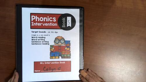 Science of Reading Phonics Intervention small group Workbook ck dge tch ...