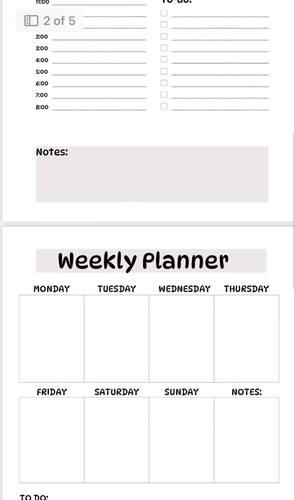 Calendar | Daily, Weekly, & Monthly Schedule Planner | To Do List | Notes