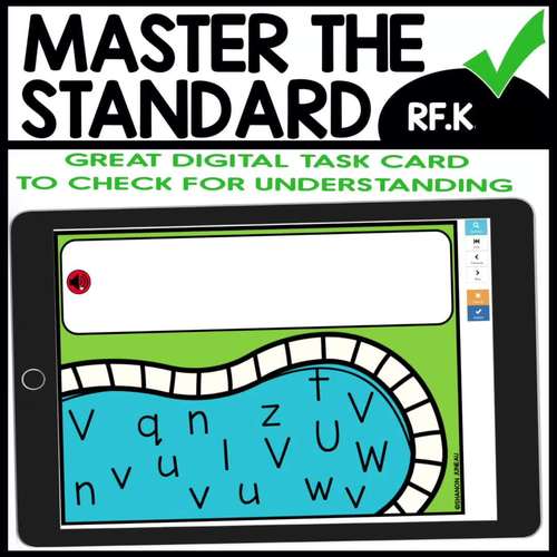 Letter Recognition Boom Cards RF.K.1.D No Prep Kindergarten Literacy ...