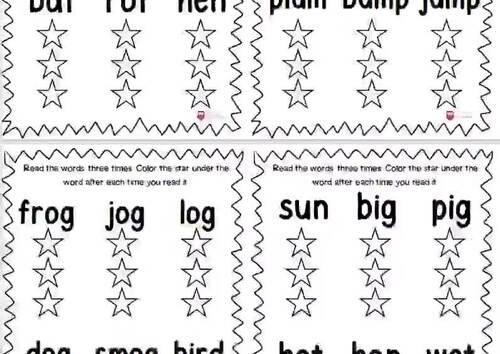 My reading booklet - CVC words by Wise Old Owl Educational Products