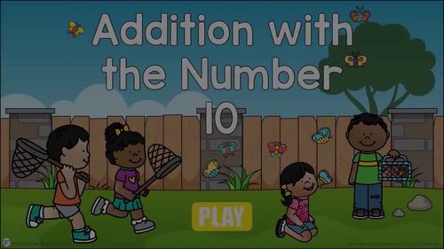 Addition Fluency with 10s Using a Ten Frame Digital Math Game by ...