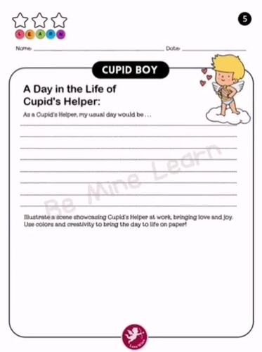 Valentine's Day Writing Prompts | Cupid's Helper Job Application