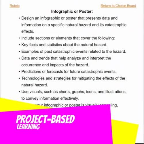 Natural Disasters: Choice Board (MS-ESS3-2) by DrBScience | TPT