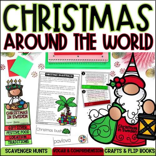 Christmas Around the World Unit with Research Projects, Activities and ...