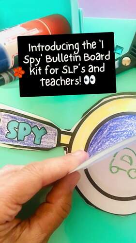 I Spy Bulletin Board Kit for Speech Room or Classroom Decor by Speechie ...