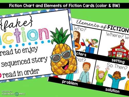Fiction and Non Fiction Anchor Charts | TPT