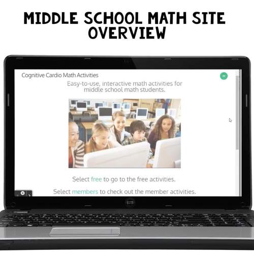 Middle School Math Digital Math Activities | Math Centers | Year-long ...