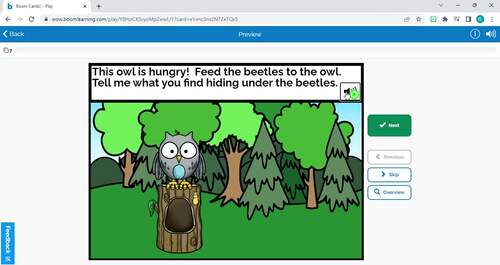 Initial /l/ Feed the Beetles to the Owl. by Creative Speech Language ...