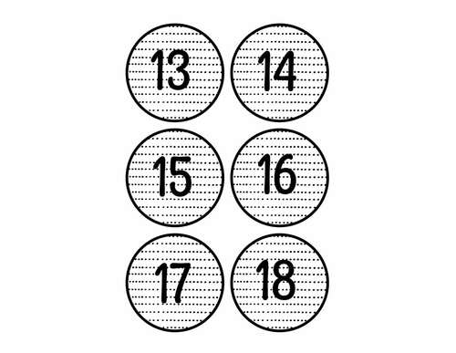 Printable Number Labels, Calendar Numbers, Cubby Numbers, Numbers
