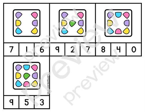 Gumdrop Dice and Domino Clip Cards - Count and Write Number Sentences 0 ...