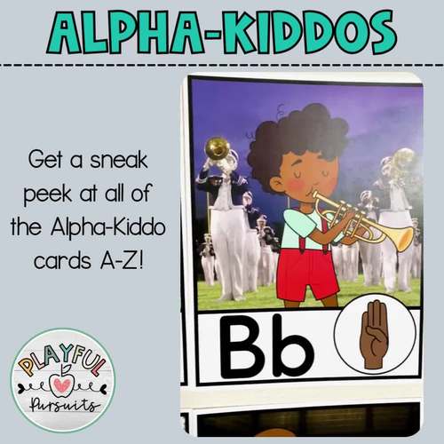 Alpha-Kiddos Multisensory Alphabet Set: Real Background Version | TPT