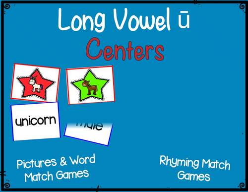 Long Vowel ū Centers & Activities Phonics Practice | TPT