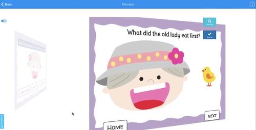 There Was An Old Lady who Swallowed a Chick | Boom Cards™ | TpT