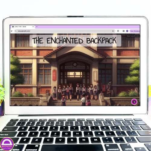 Finding Slope from Graph Table Points Line Digital Escape Room Activity