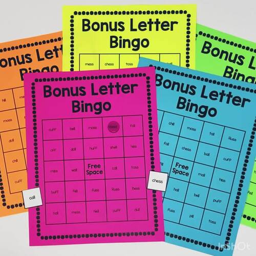 Bonus Letter Bingo by Learning Support Lady | TPT