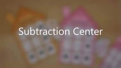 Subtraction Fluency Math Center by Lessons by Molly | TPT