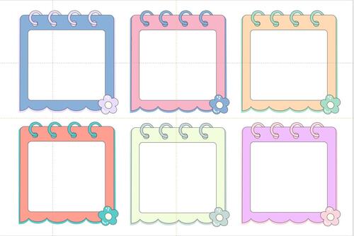 Picture frame vector Clip Art 8, Image borders, 91 PNG Graphics, Editable