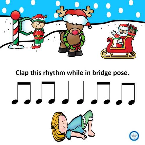 Christmas Music, Yoga and Solfege: Ti Ti, Ta, Half Notes, Do, Re, Mi
