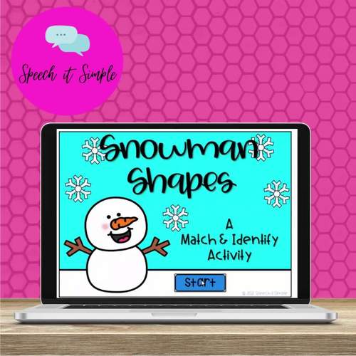 Snowman Shapes Match & Identify - A Winter Activity - Receptive - Boom ...