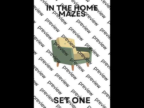 In the Home Mazes Rooms Furniture Household Items Chores 3rd 4th 5th ...