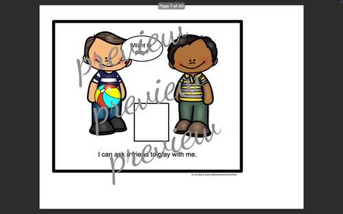 Using Kind Words Social Narrative by Early Childhood School Social Work