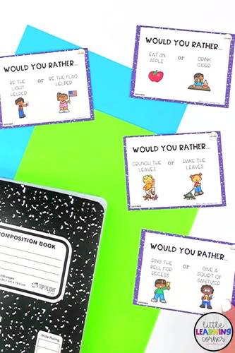 Would You Rather SEPTEMBER Questions Printable and Digital | TPT