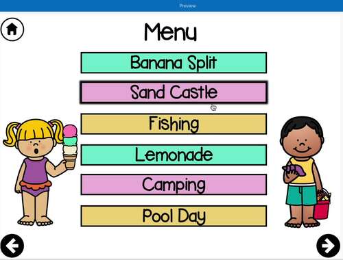 Summer Sequencing Stories Boom Cards™ Summer Speech Therapy Language ...