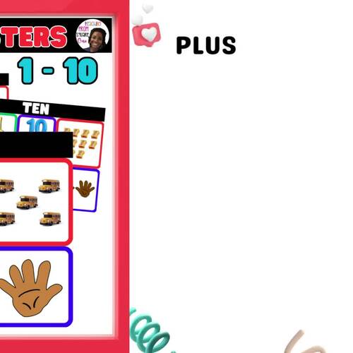 Subitizing Posters 1-10, Number Posters by Teaching From Square One