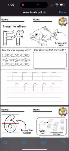 Sea Animals Activity Pack | Set 6 | Preschool & Kindergarten Ocean ...