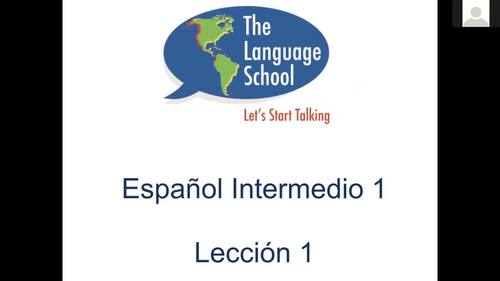 Español Intermedio 1 Lección 1 PowerPoint Presentation by The Language ...