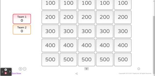 Parts of Speech Jeopardy Game Flippity Link Included - No Prep - Ready ...