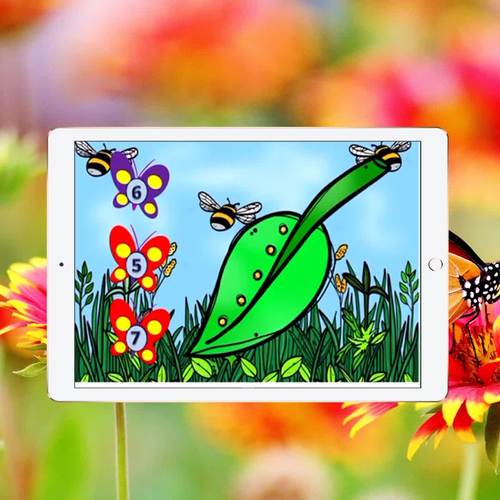 Find the numbers 1 to 10 Boom cards Butterflies by LOL - Life of Learning
