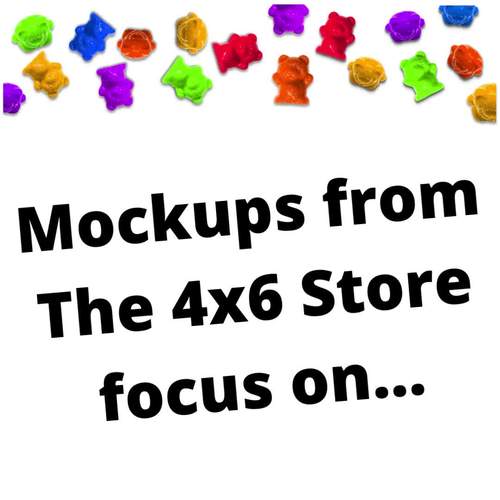 Counters Pattern Blocks and Tiles Math Manipulatives Product Mockups