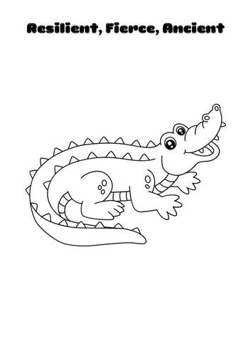 Explore the Wild with our Crocodiles Coloring Book by Kids Mania
