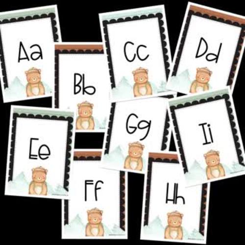 Alphabet Posters Woodland Adventure Theme by moonlight crafter by Bridget