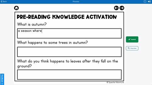 Fletcher and the Falling Leaves Book Companion Boom Cards | TPT