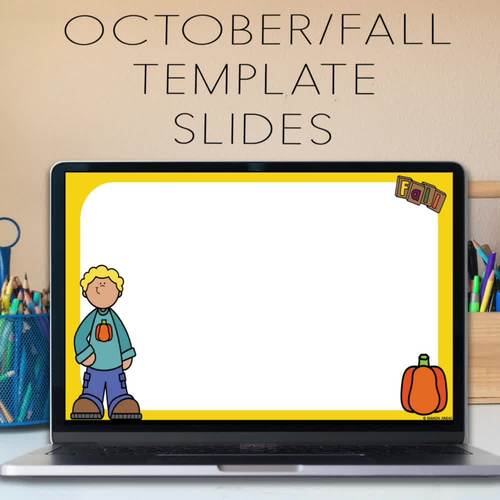 FALL Google Slides Templates | Daily Agenda October Backgrounds Digital ...
