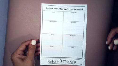 3rd Grade Wonders 2020 Unit 4 Text Set 2 Vocabulary Flip Book (foldable)