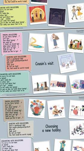 Speaking Posters/Task Cards/Making Suggestions/Test Prep for ESL Speaking