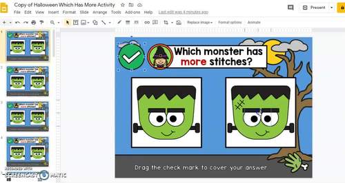 Halloween Counting for Google Classroom | Google Slides Distance Learning
