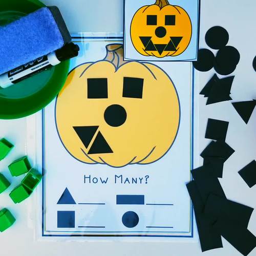 Halloween Centers for Kindergarten | Halloween 2D Shapes | TpT