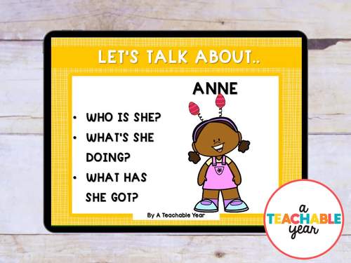 Describe It, Say It, Share It! | Easter Picture Prompts by A Teachable Year