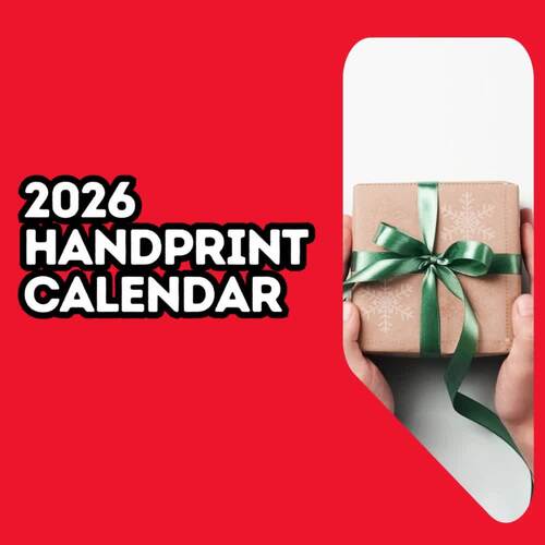 Handprint Calendar 2026| Preschool Christmas Parent Gifts by ...